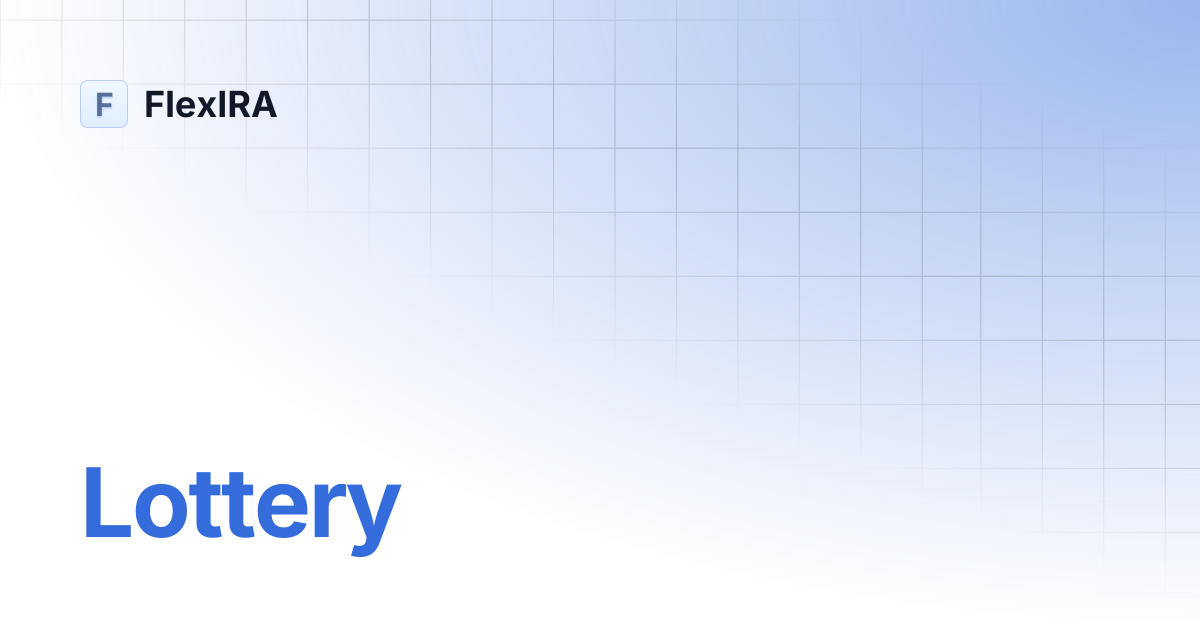 Lottery | FlexIRA